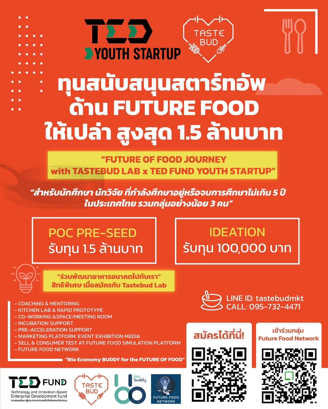 TED Youth Startup ประจำปี 2566 โดย กองทุนพัฒนาผู้ประกอบการเทคโนโลยีและ ...